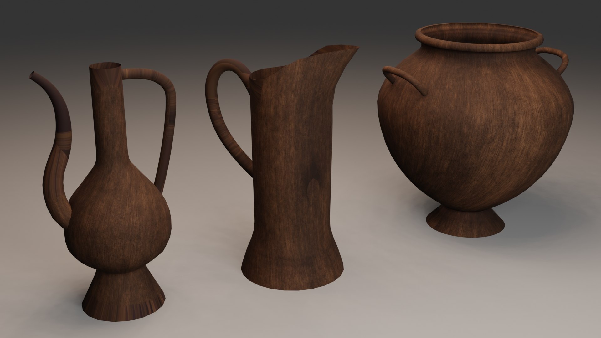 3D Collection Of Vases Low-poly 3D Model Model - TurboSquid 1862370