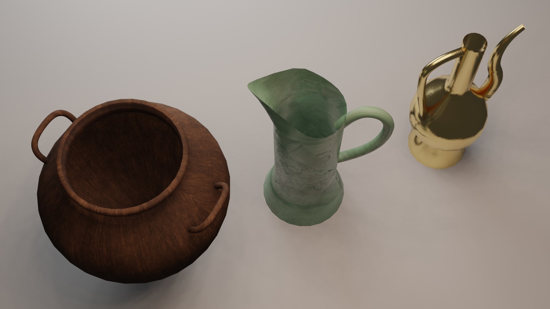 3D Collection Of Vases Low-poly 3D Model Model - TurboSquid 1862370