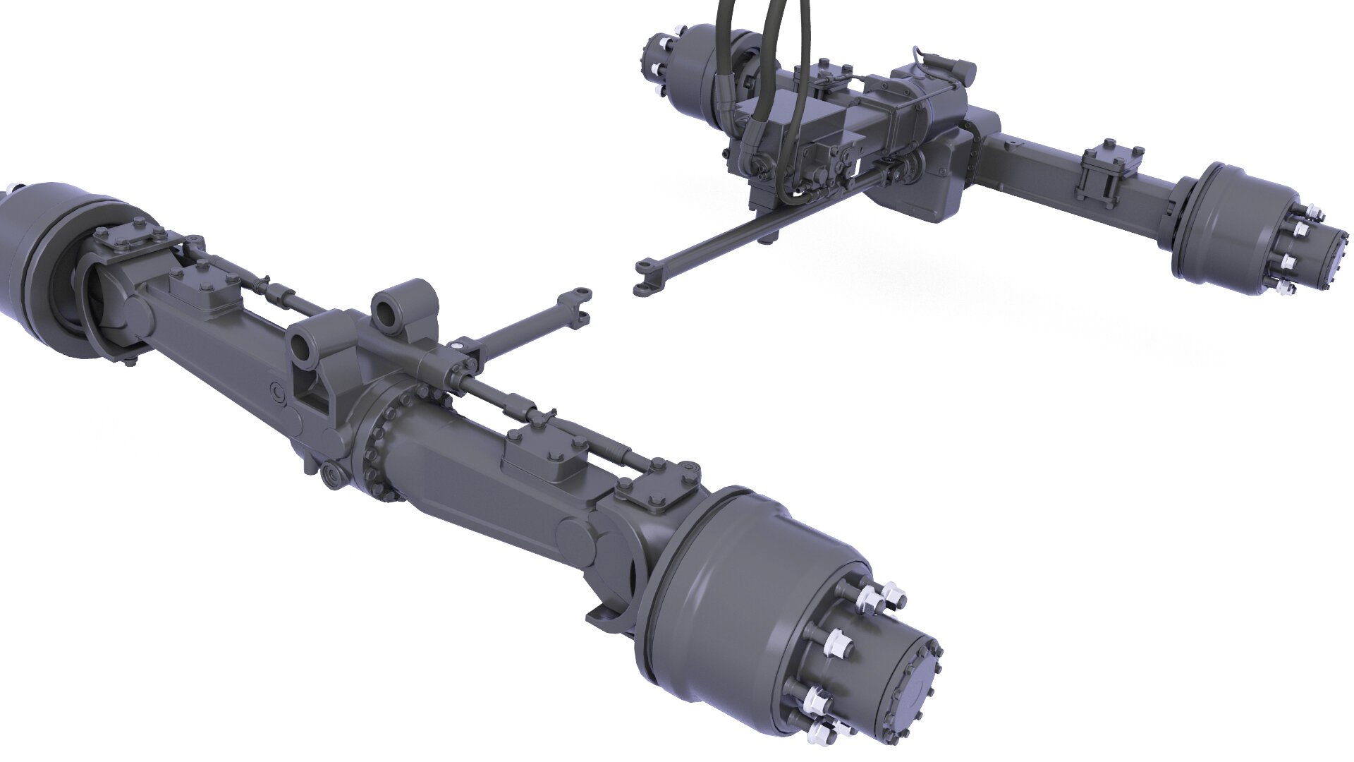 3D Suspension Axle Rear Model - TurboSquid 1581252