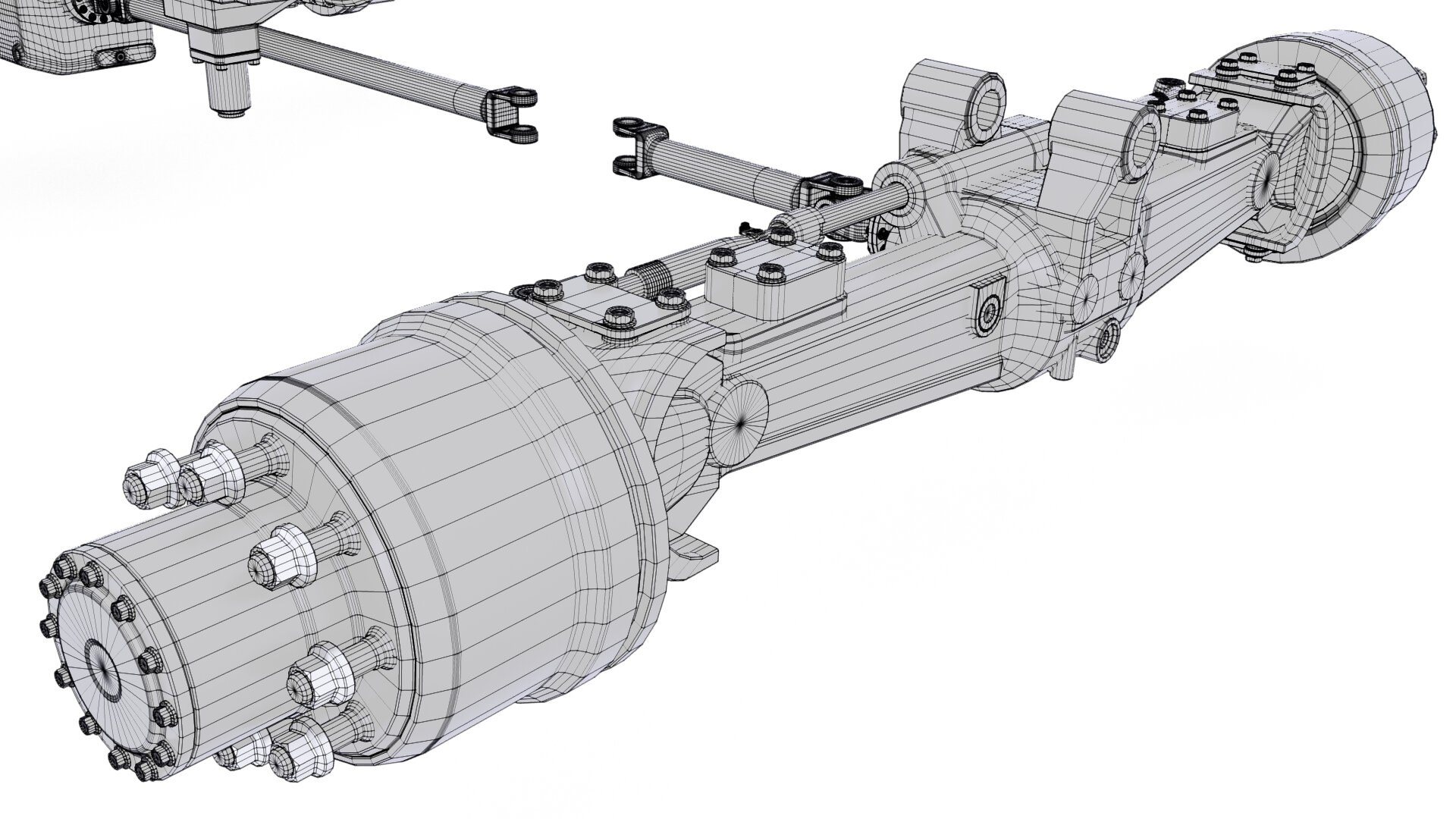 3D Suspension Axle Rear Model - TurboSquid 1581252