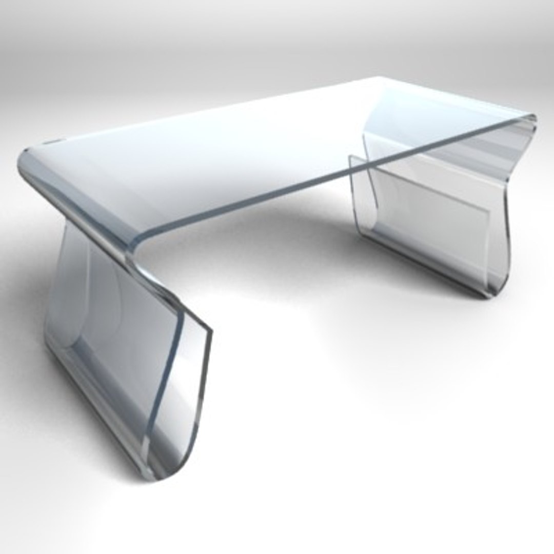 3d Glass Coffee Table
