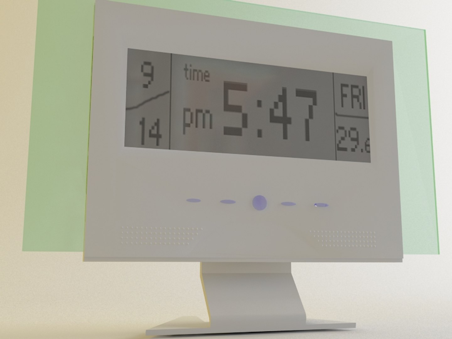 3ds Max Digital Clock