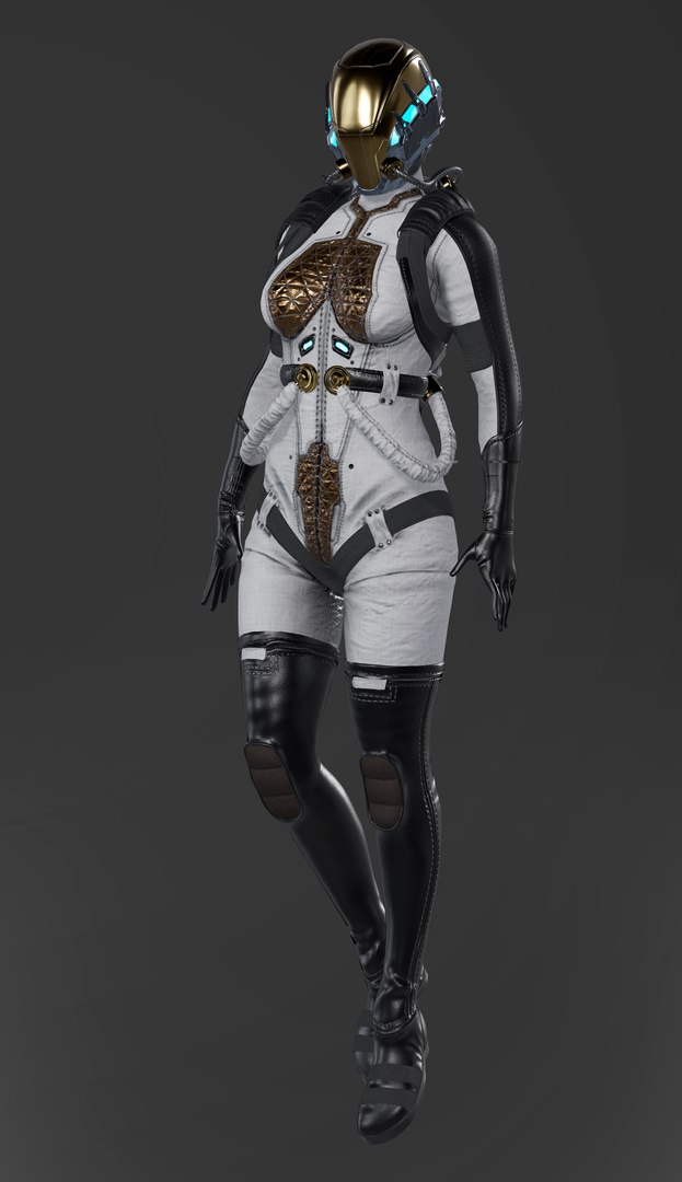 3D Model Space Girl - TurboSquid 1848835
