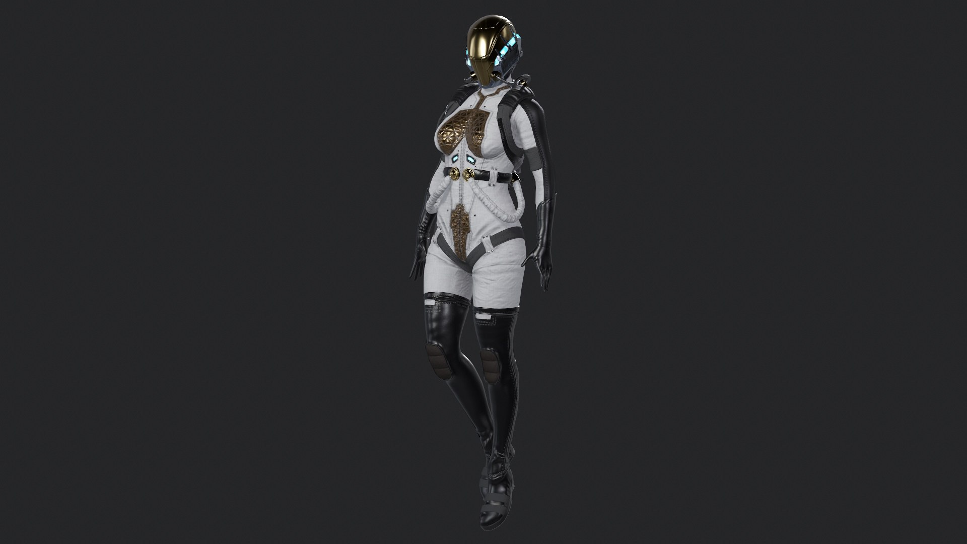 3D Model Space Girl - TurboSquid 1848835