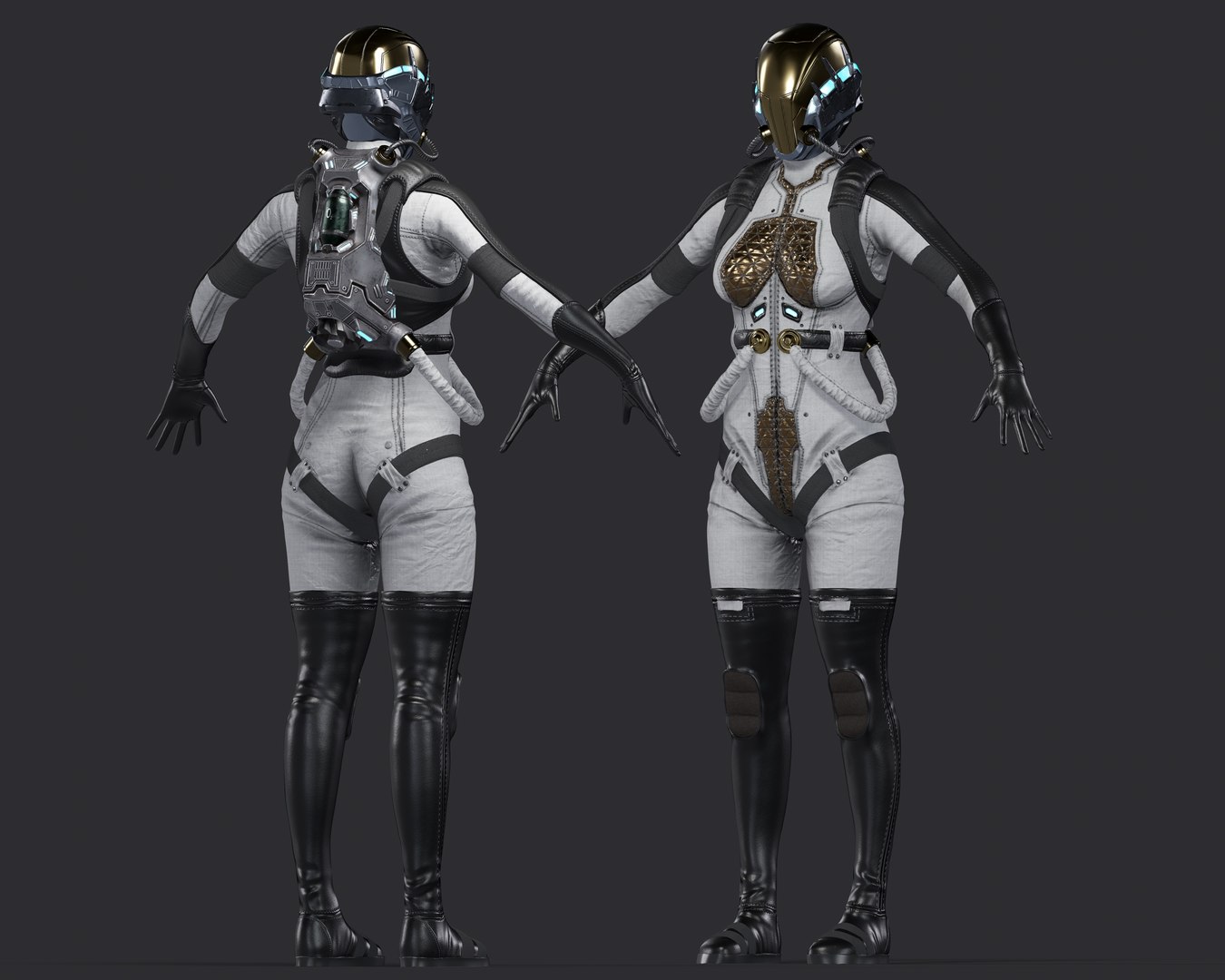 3D Model Space Girl - TurboSquid 1848835