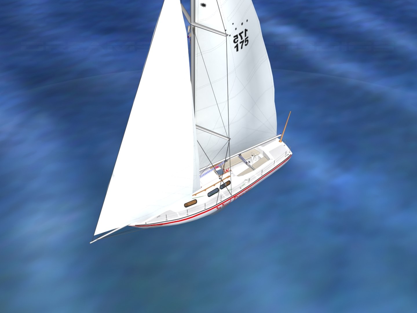 Cutter Rigged Sailing Sailboats 3D Model - TurboSquid 1307099