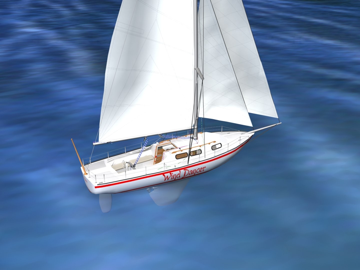 Cutter Rigged Sailing Sailboats 3D Model - TurboSquid 1307099
