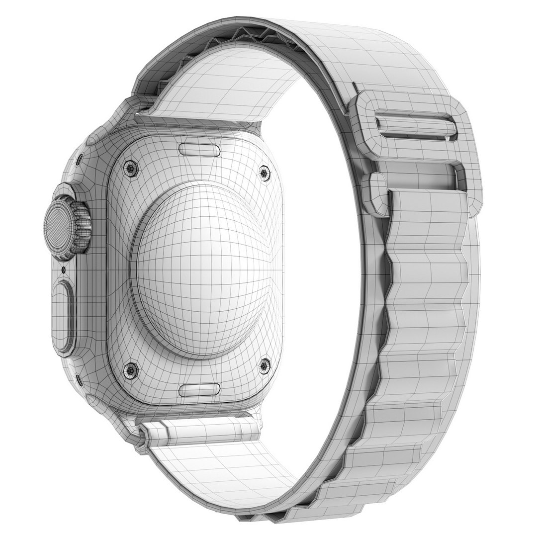 Apple Watch Ultra Starlight Alpine Loop 3D - TurboSquid 2054760