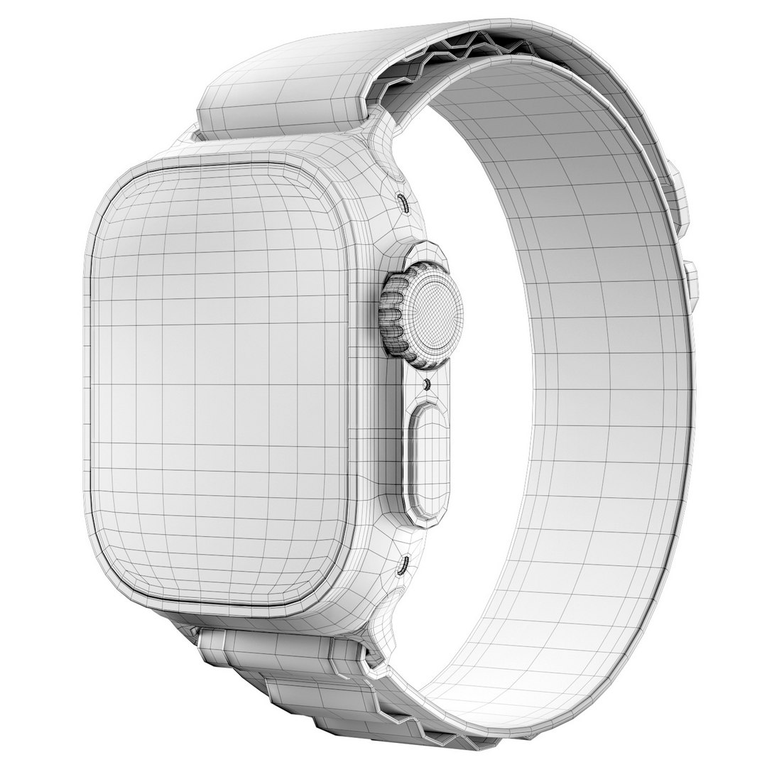 Apple Watch Ultra Starlight Alpine Loop 3D - TurboSquid 2054760