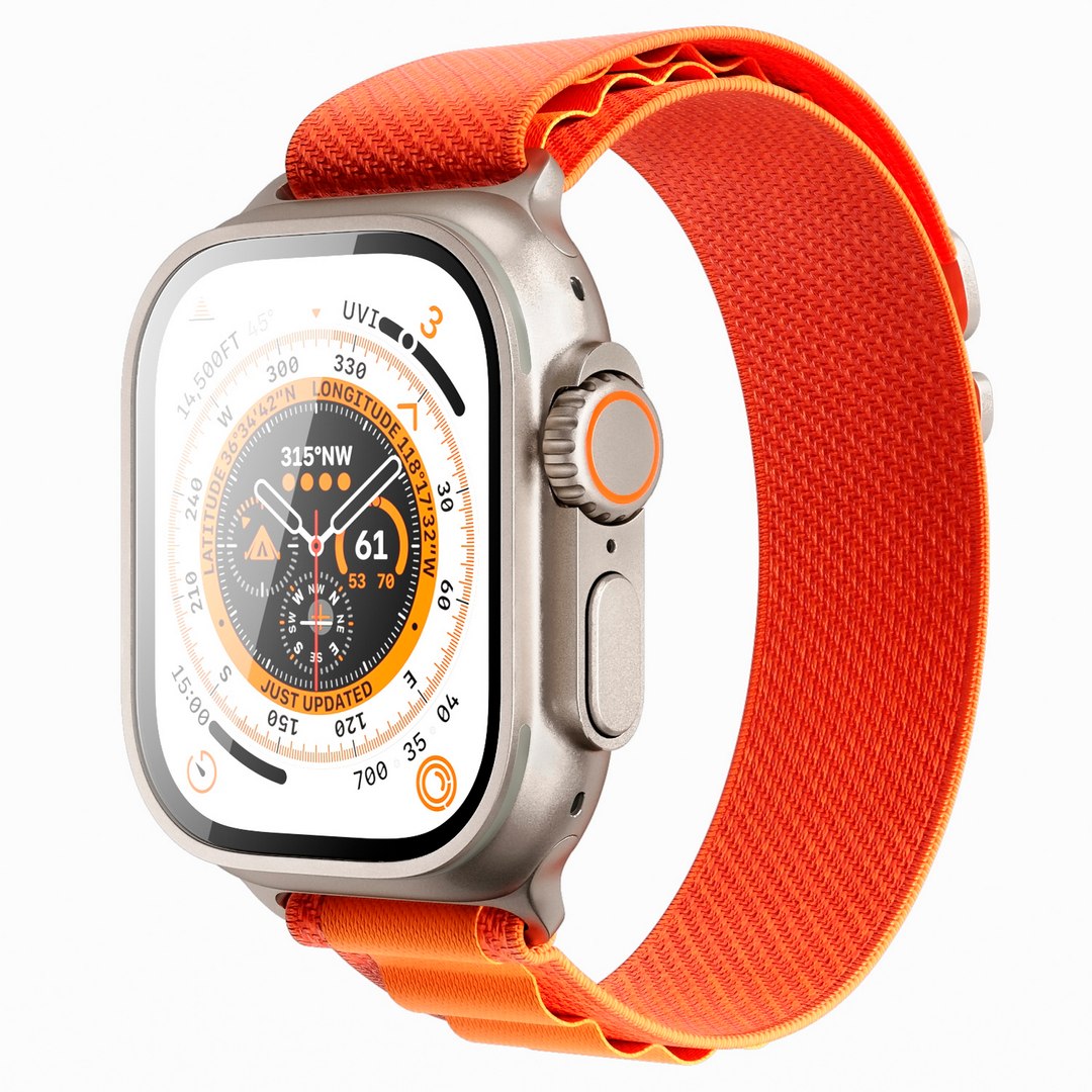 Apple Watch Ultra Starlight Alpine Loop 3D - TurboSquid 2054760