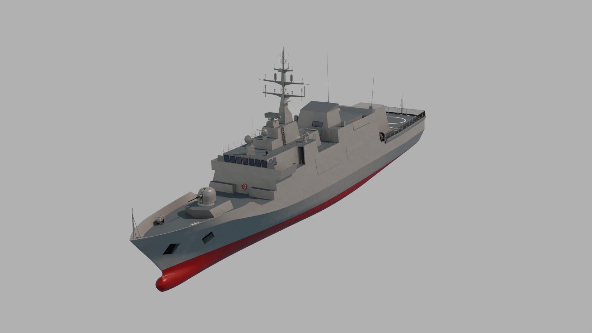 3d Nave Comandante Navy Ship Model