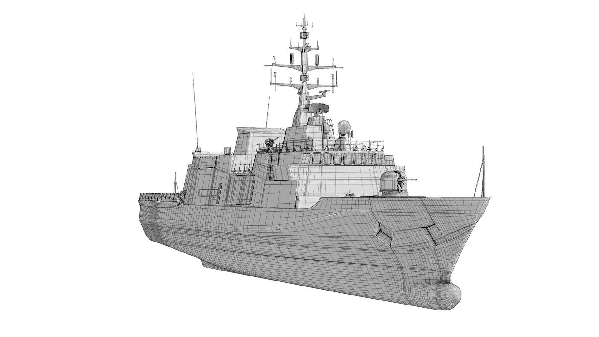 3d Nave Comandante Navy Ship Model