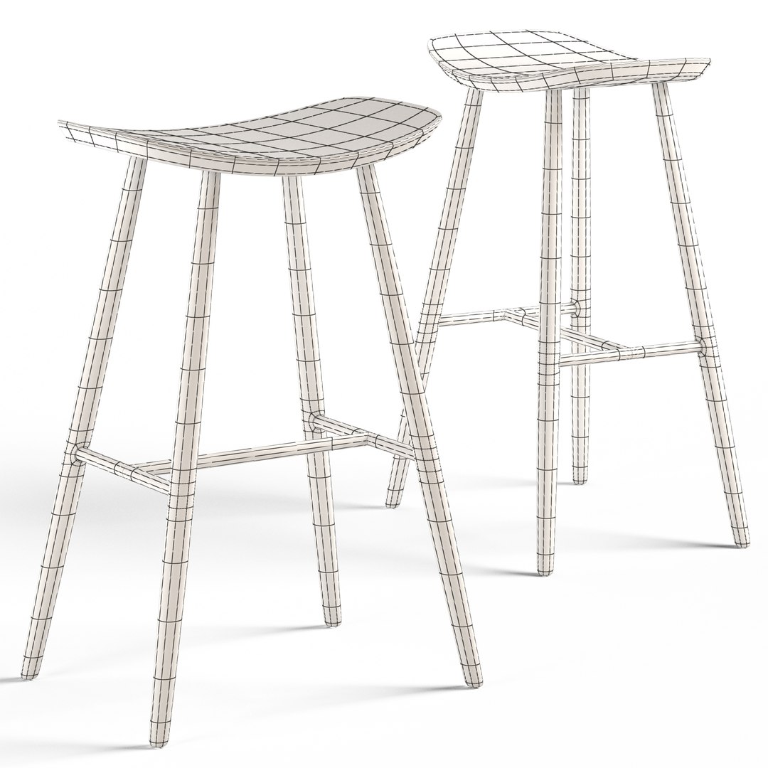 3D Cult Living Hatton Bar Stool Model - TurboSquid 2173495