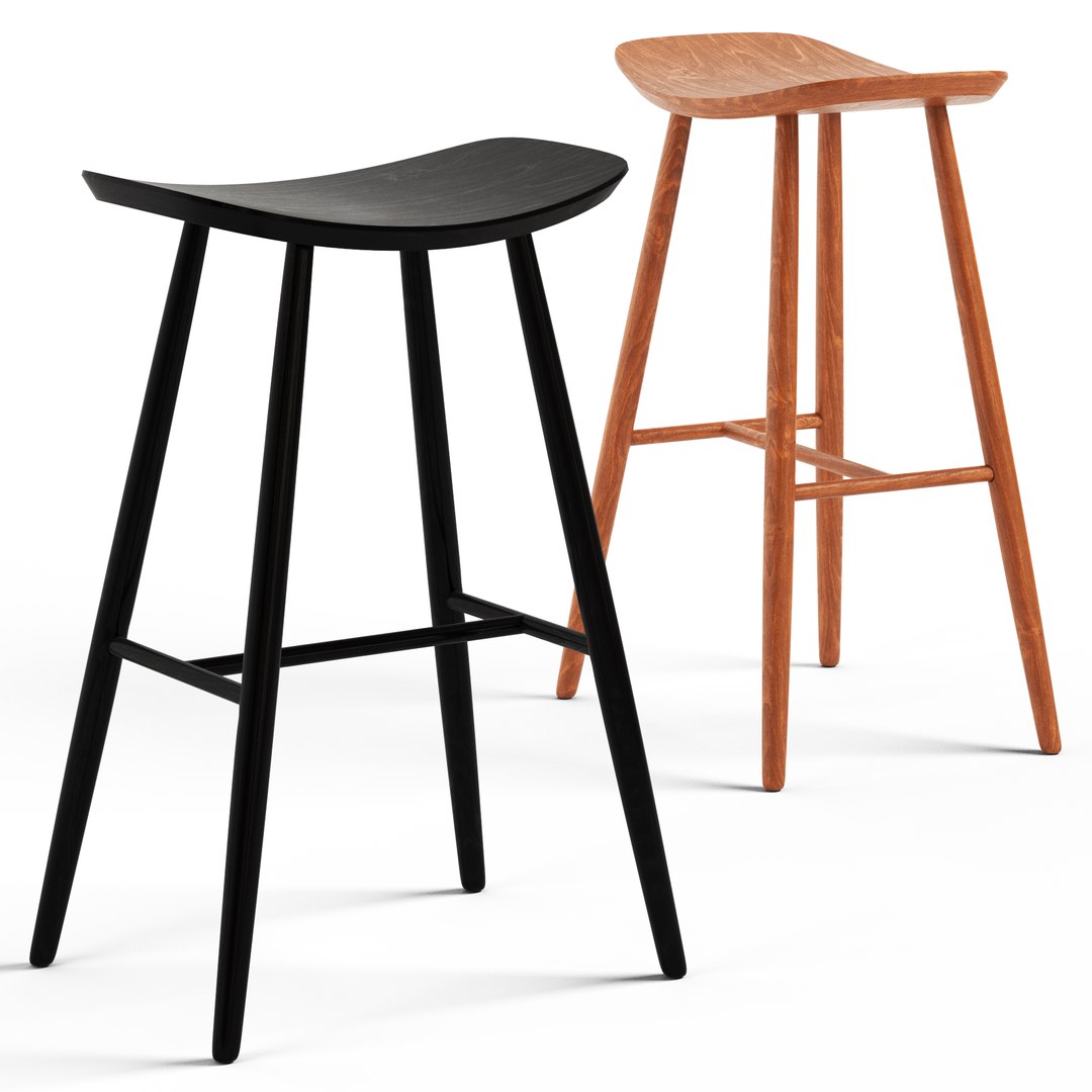 3D Cult Living Hatton Bar Stool Model - TurboSquid 2173495
