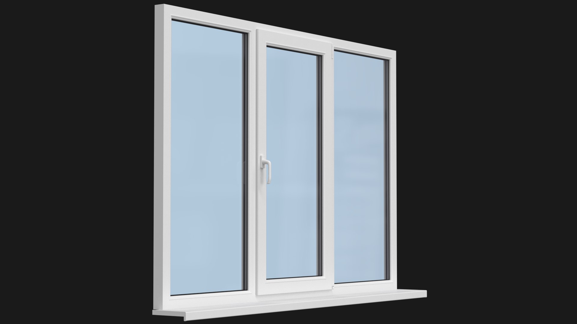 3D Realistic Modern Upvc Window - TurboSquid 1468083