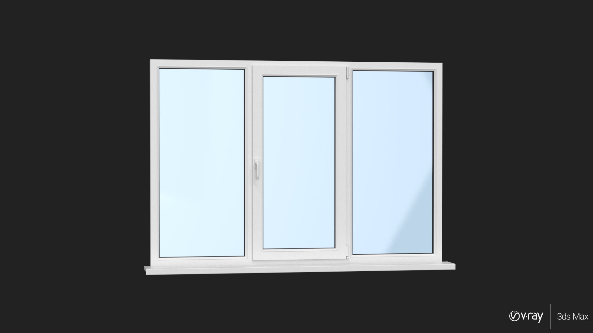 3D Realistic Modern Upvc Window - TurboSquid 1468083
