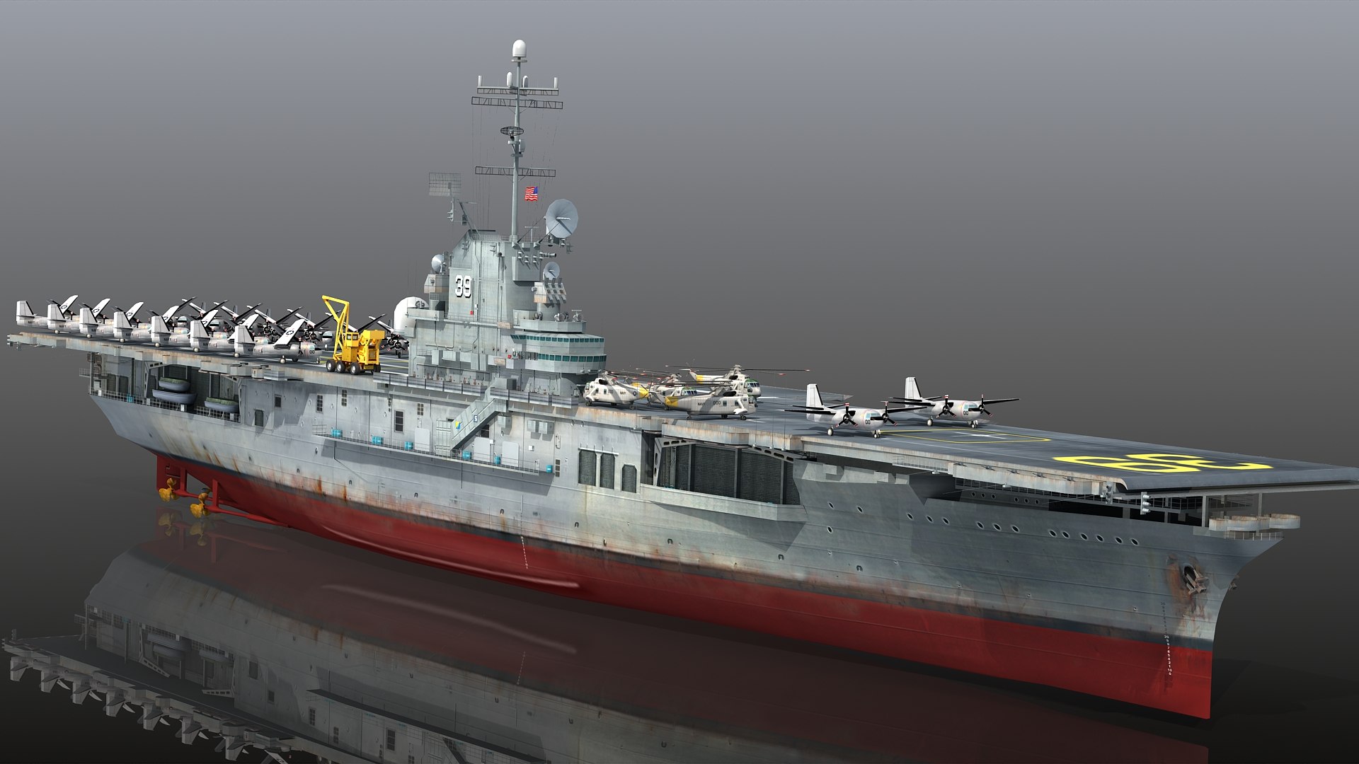 Uss Lake Champlain Cv-39 3D Model - TurboSquid 1538789