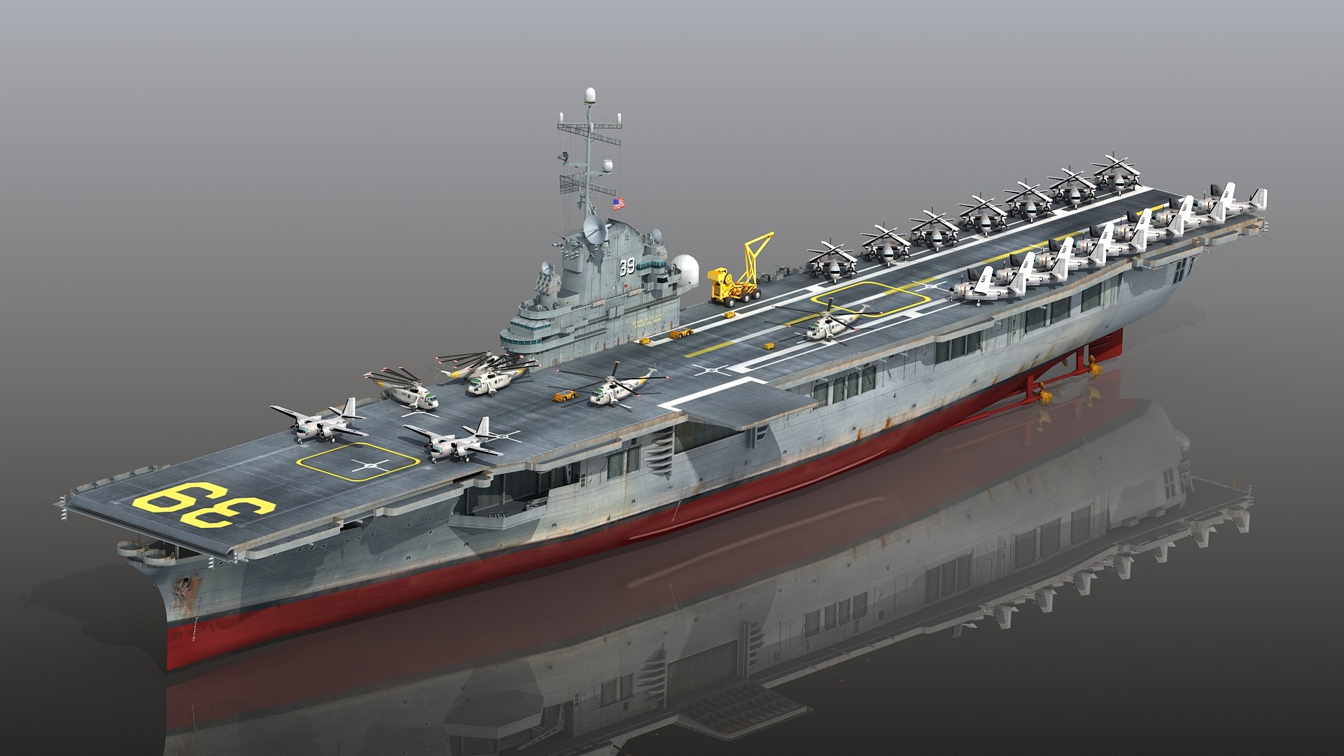 Uss Lake Champlain Cv-39 3D Model - TurboSquid 1538789