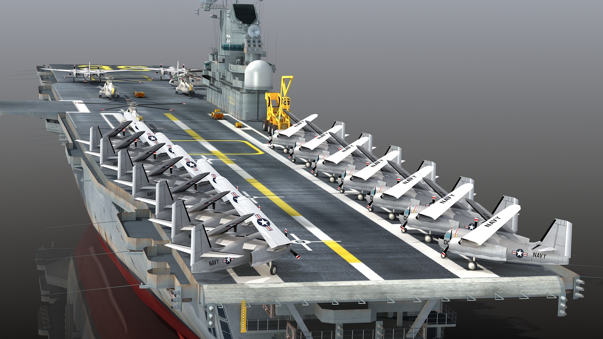 Uss lake champlain cv-39 3D model - TurboSquid 1538789