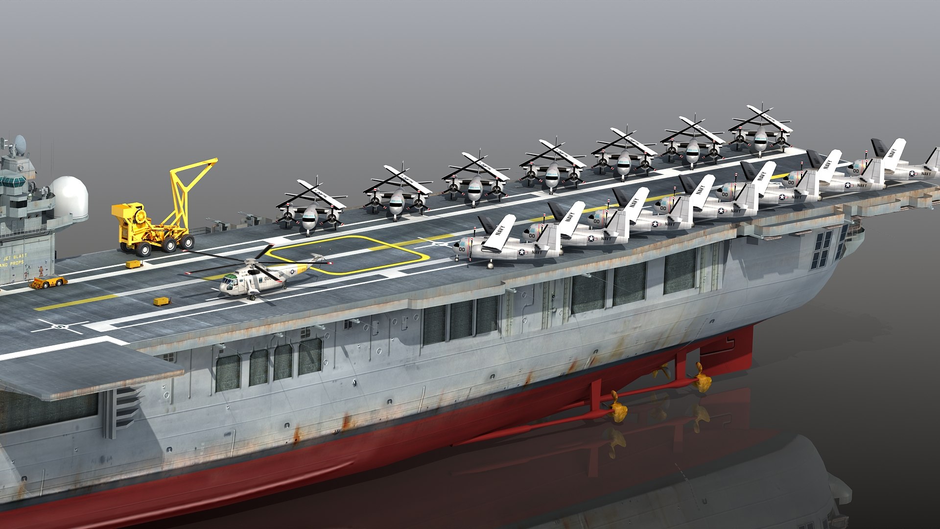 Uss lake champlain cv-39 3D model - TurboSquid 1538789