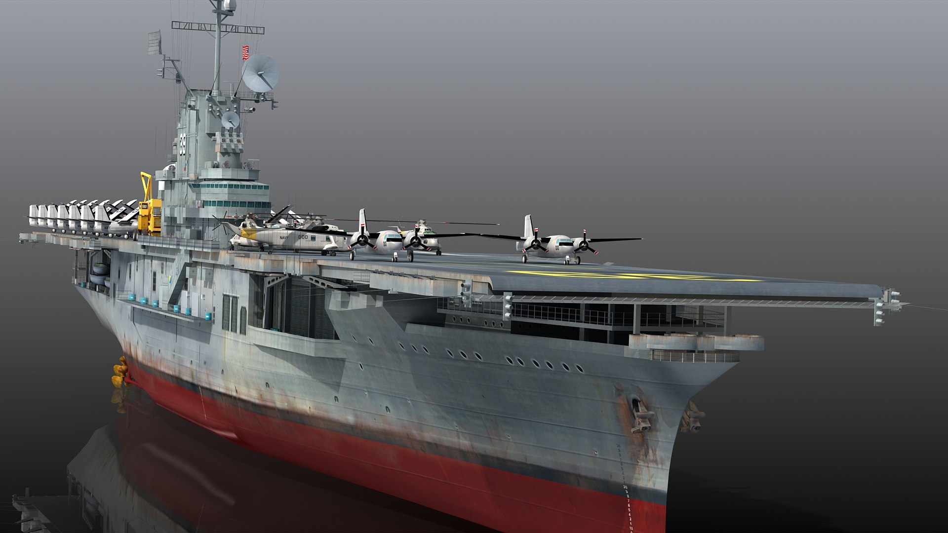 Uss Lake Champlain Cv-39 3D Model - TurboSquid 1538789