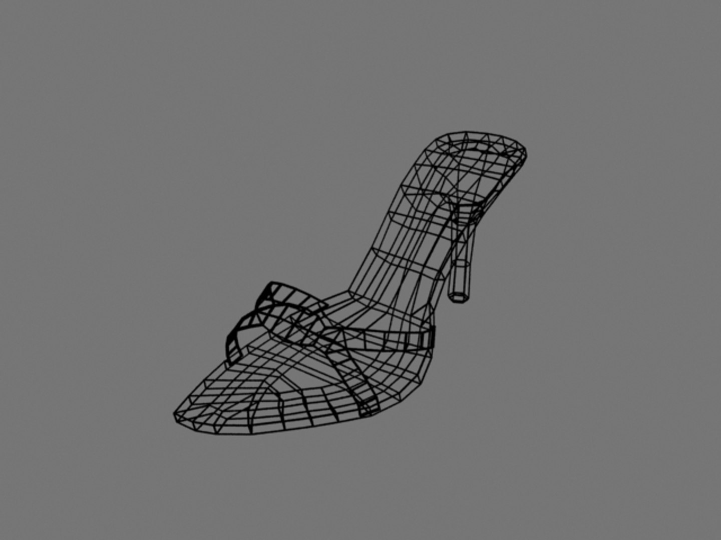 Heel Women Shoe 3d Model