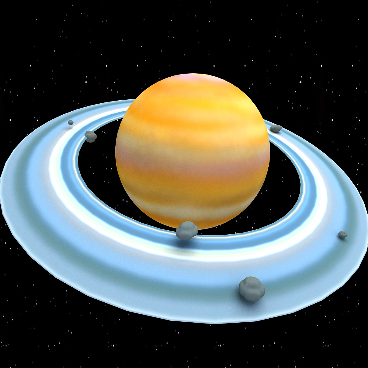 3ds cartoon saturn