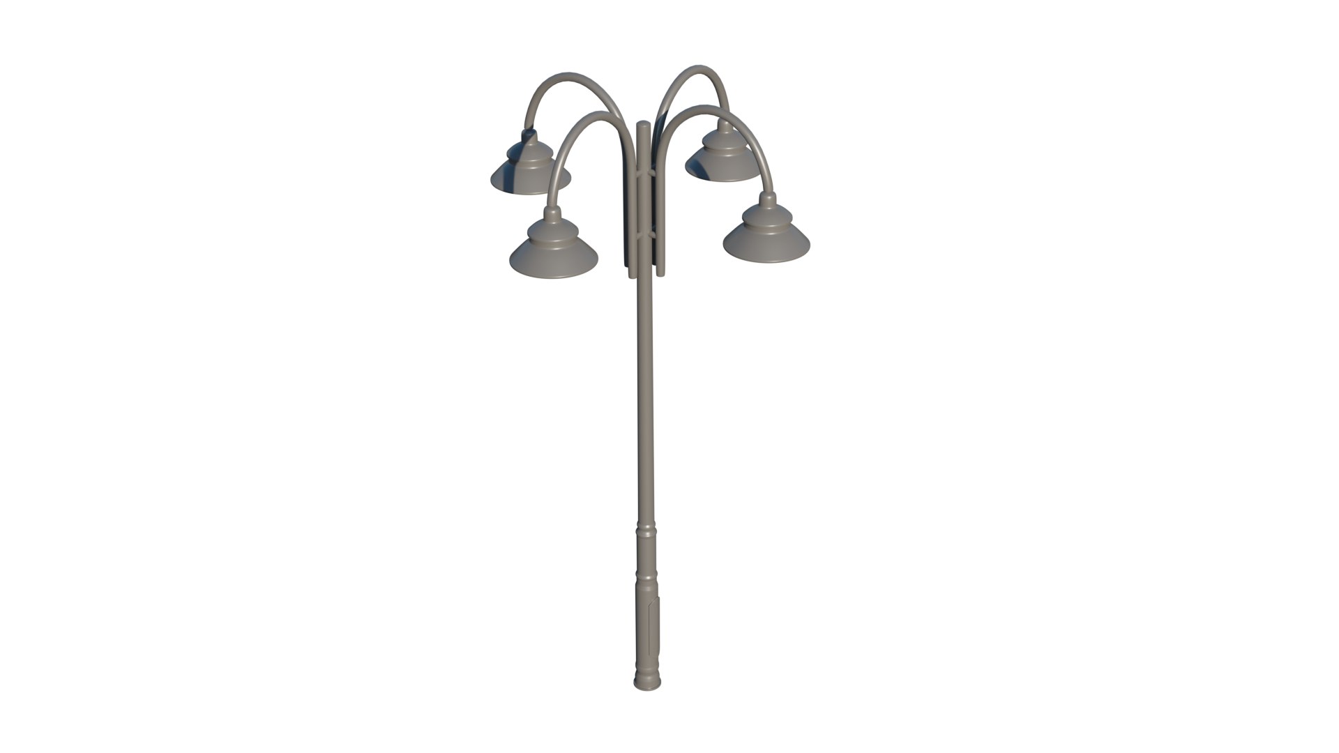 3D Model Street Lamp Quad - TurboSquid 2033783
