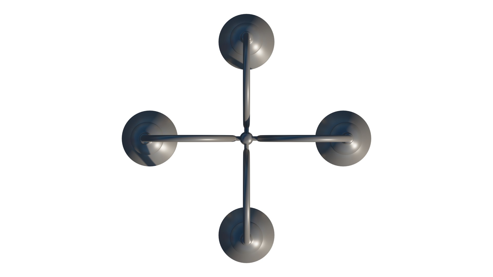 3D Model Street Lamp Quad - TurboSquid 2033783