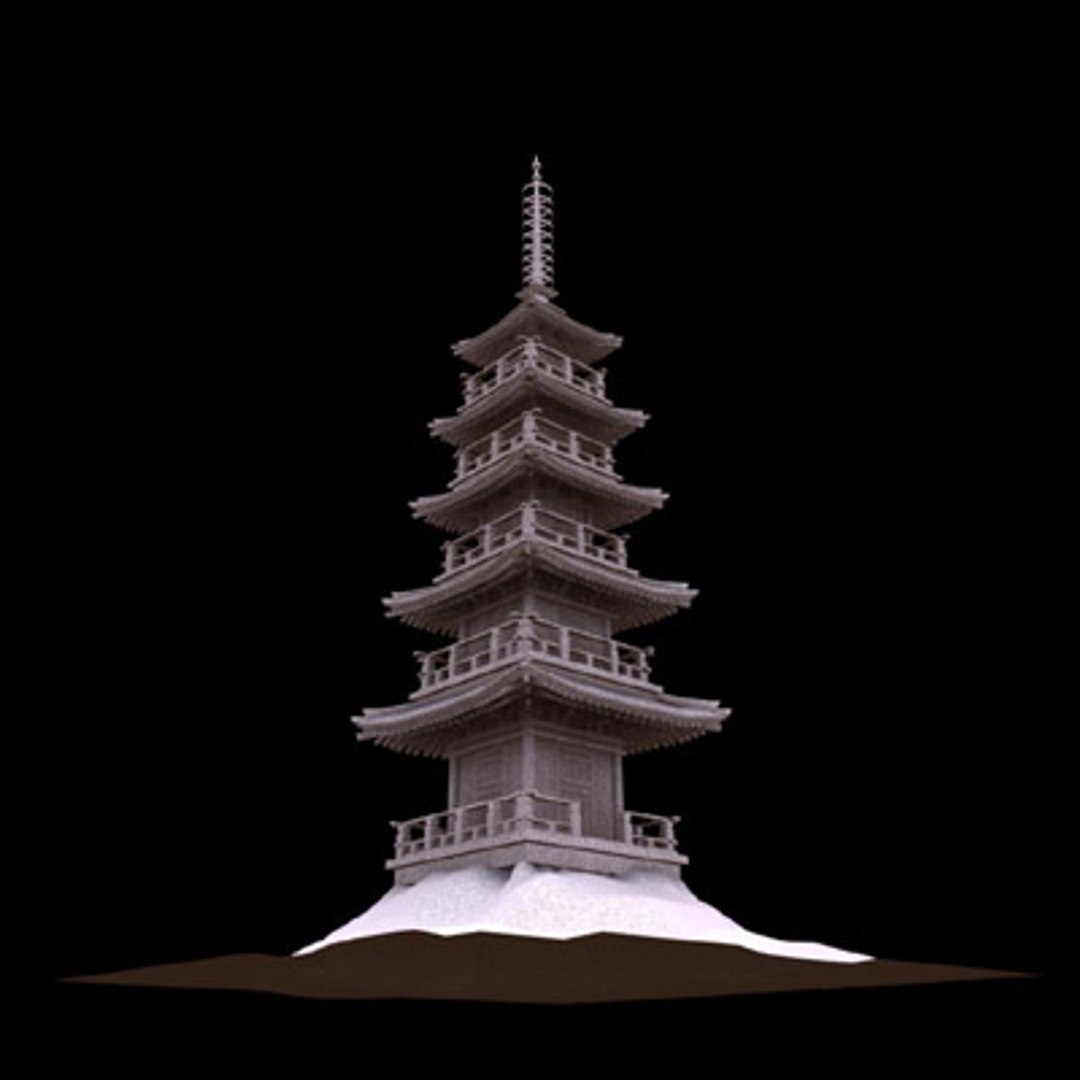 3d Model Pagoda Shrine Temple