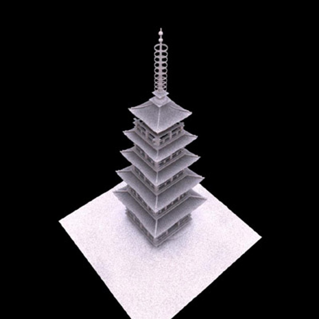 3d Model Pagoda Shrine Temple