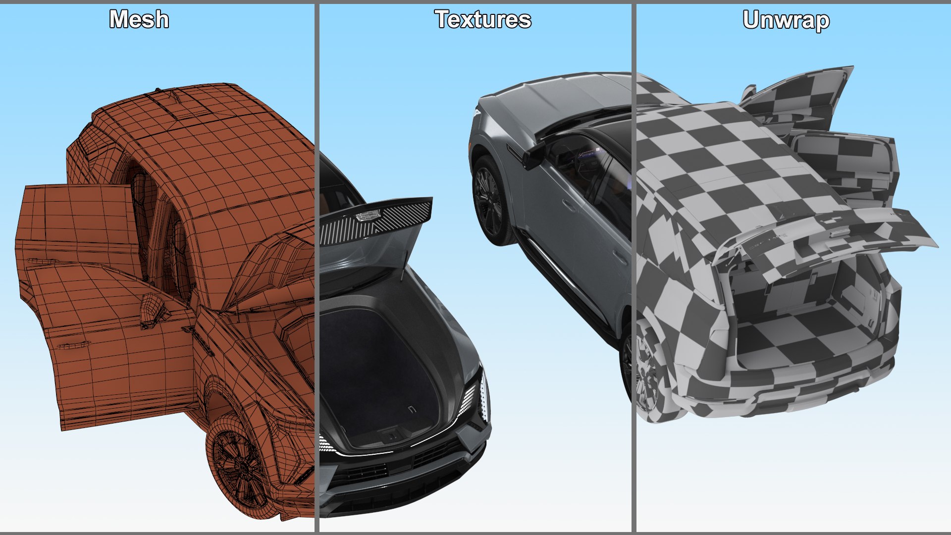 3D Model Cadillac Escalade 2025 IQ Flare Metallic Rigged For Cinema 4D ...