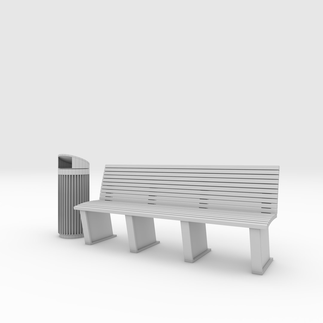 3D Bench Park 42 - TurboSquid 2121532