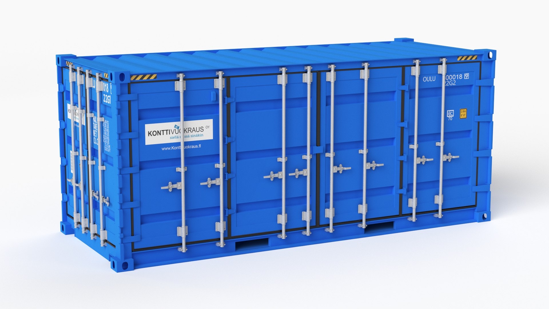 20 ft cube open 3D model - TurboSquid 1706902