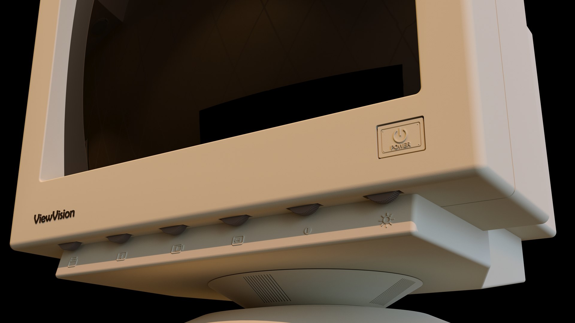 Vintage Pc Monitor 3D Model - TurboSquid 1539338