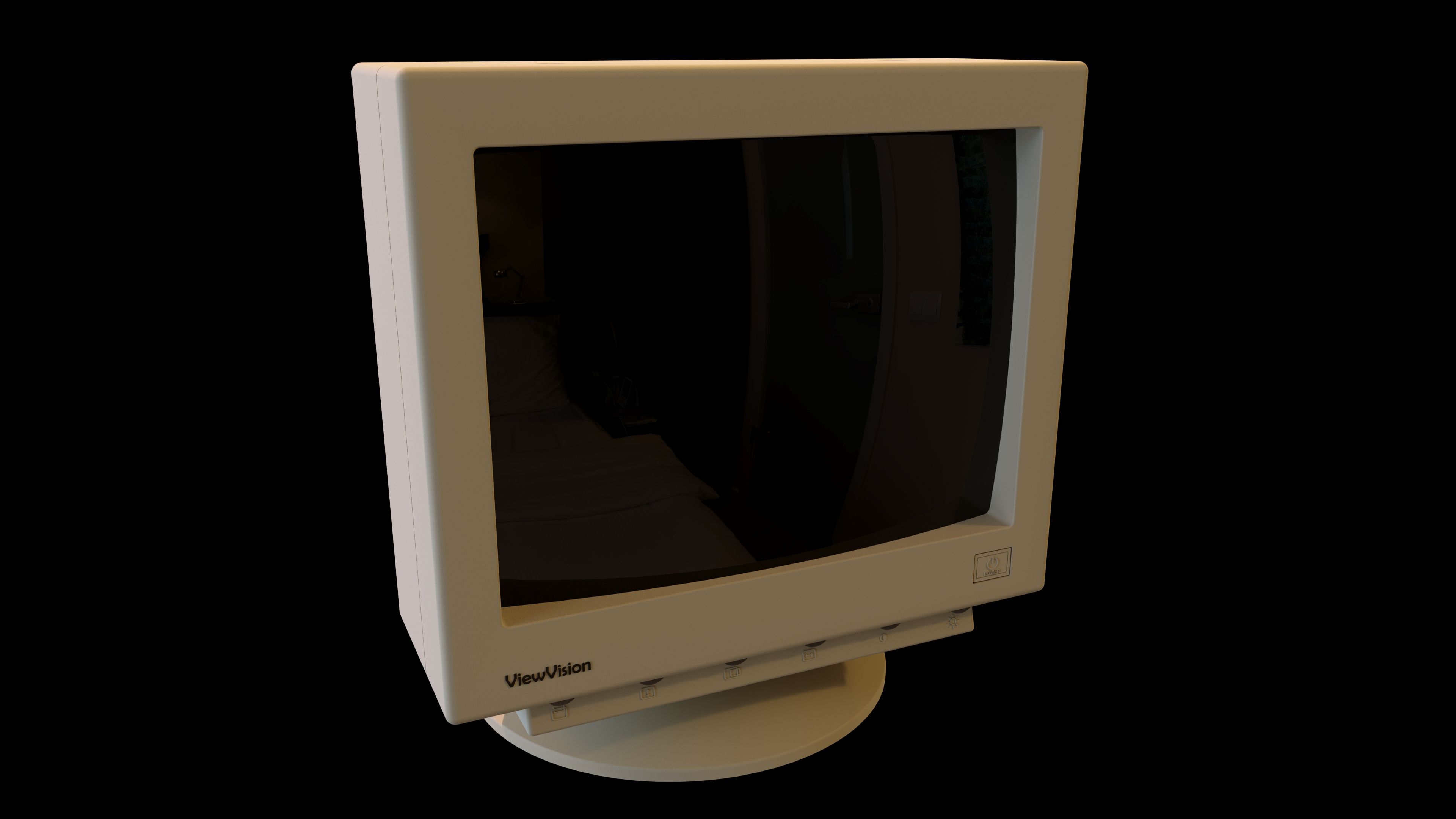Vintage pc monitor 3D model - TurboSquid 1539338