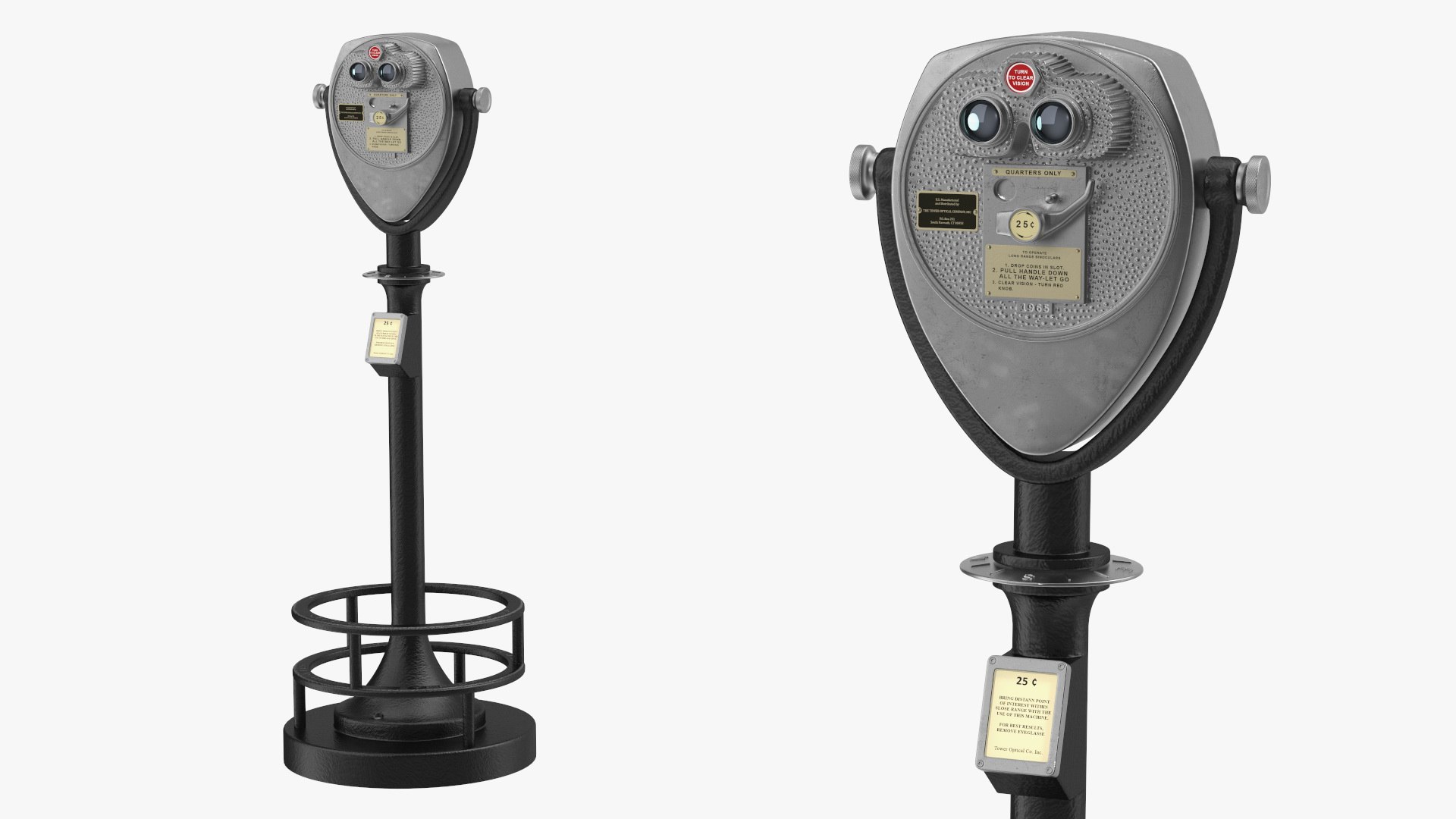 老式投币式塔楼观景台3D模型 - TurboSquid 2224703