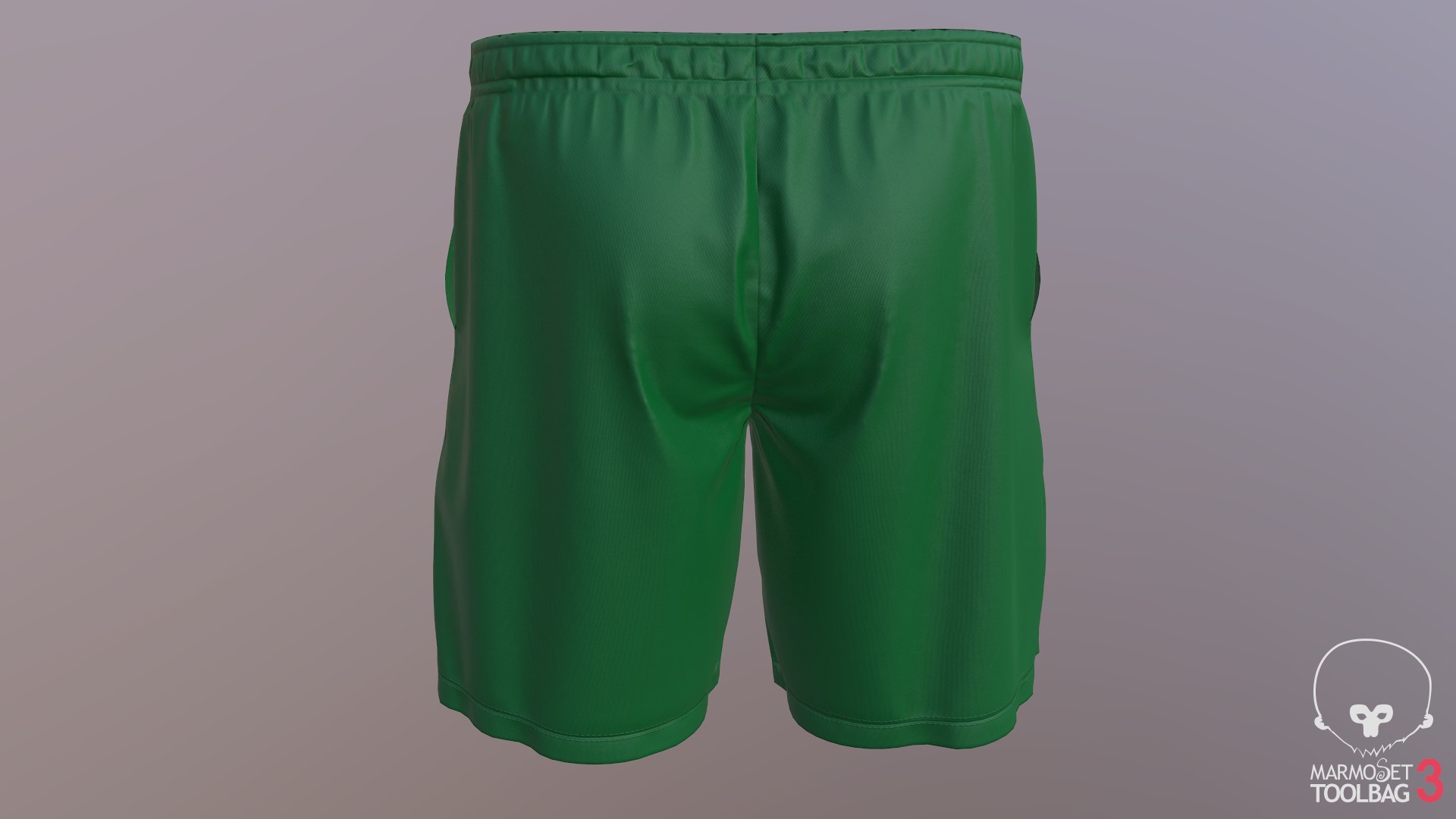 Green Polyester Shorts 3D - TurboSquid 2064015