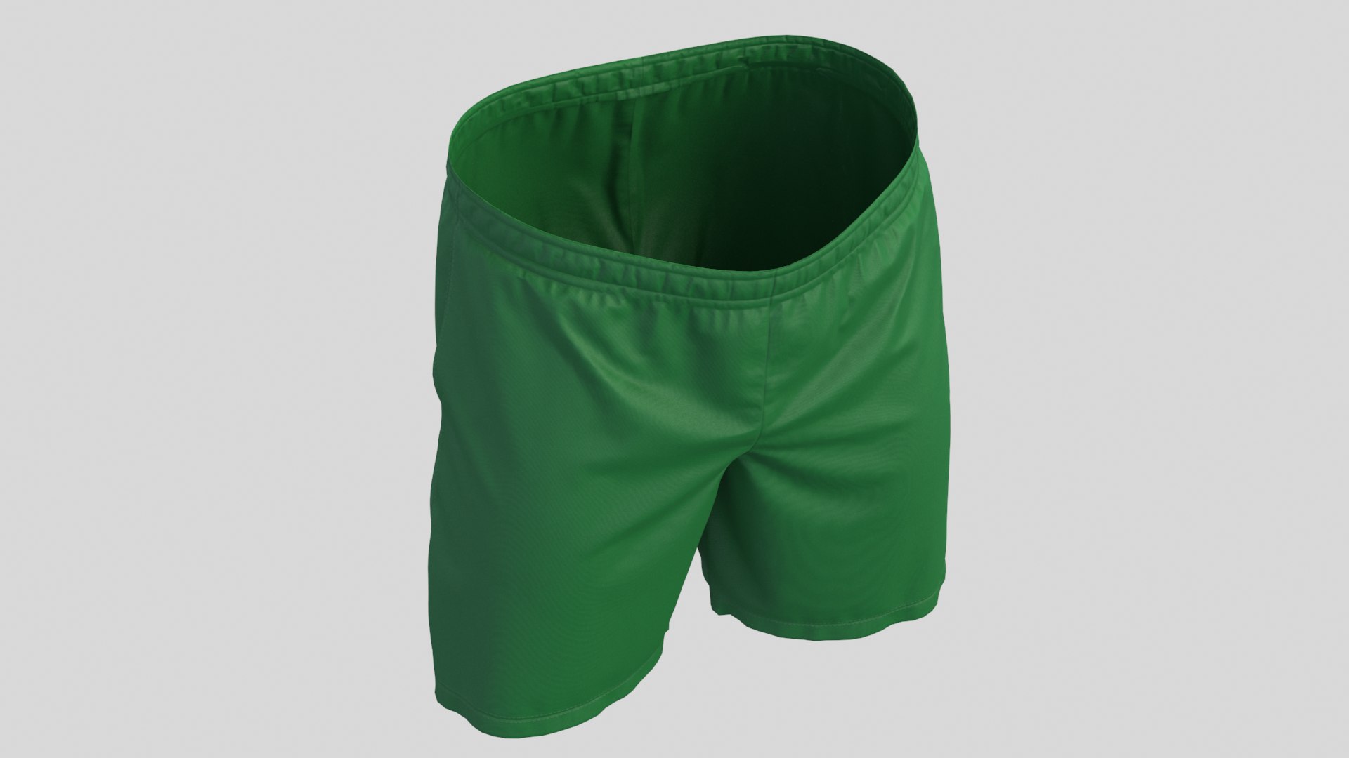 Green Polyester Shorts 3D - TurboSquid 2064015