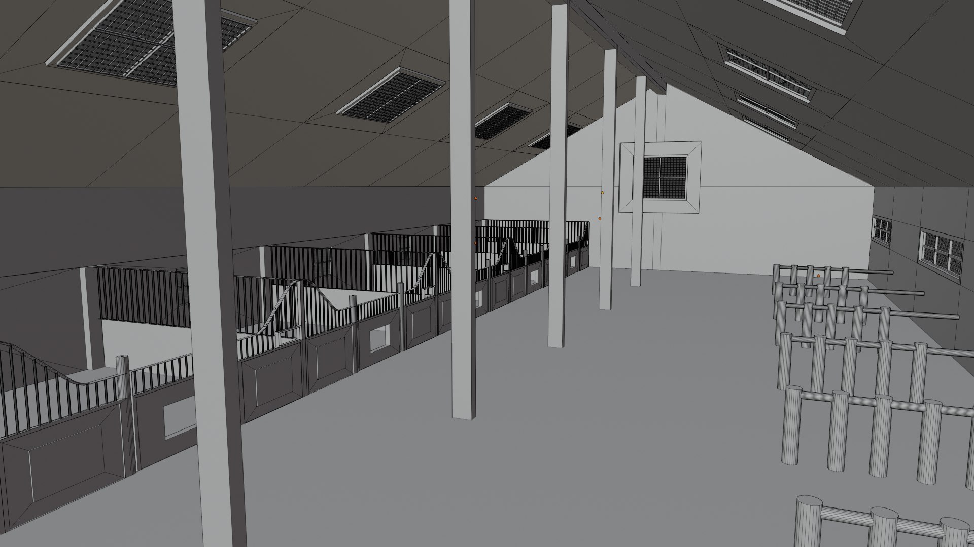 3D Horse Stable Model - TurboSquid 2159197