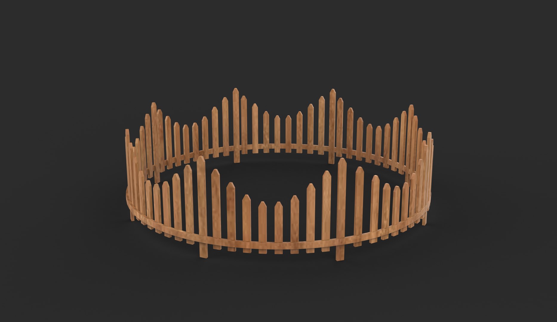 Flexible Picket Fence 3D Model 3D - TurboSquid 2520235