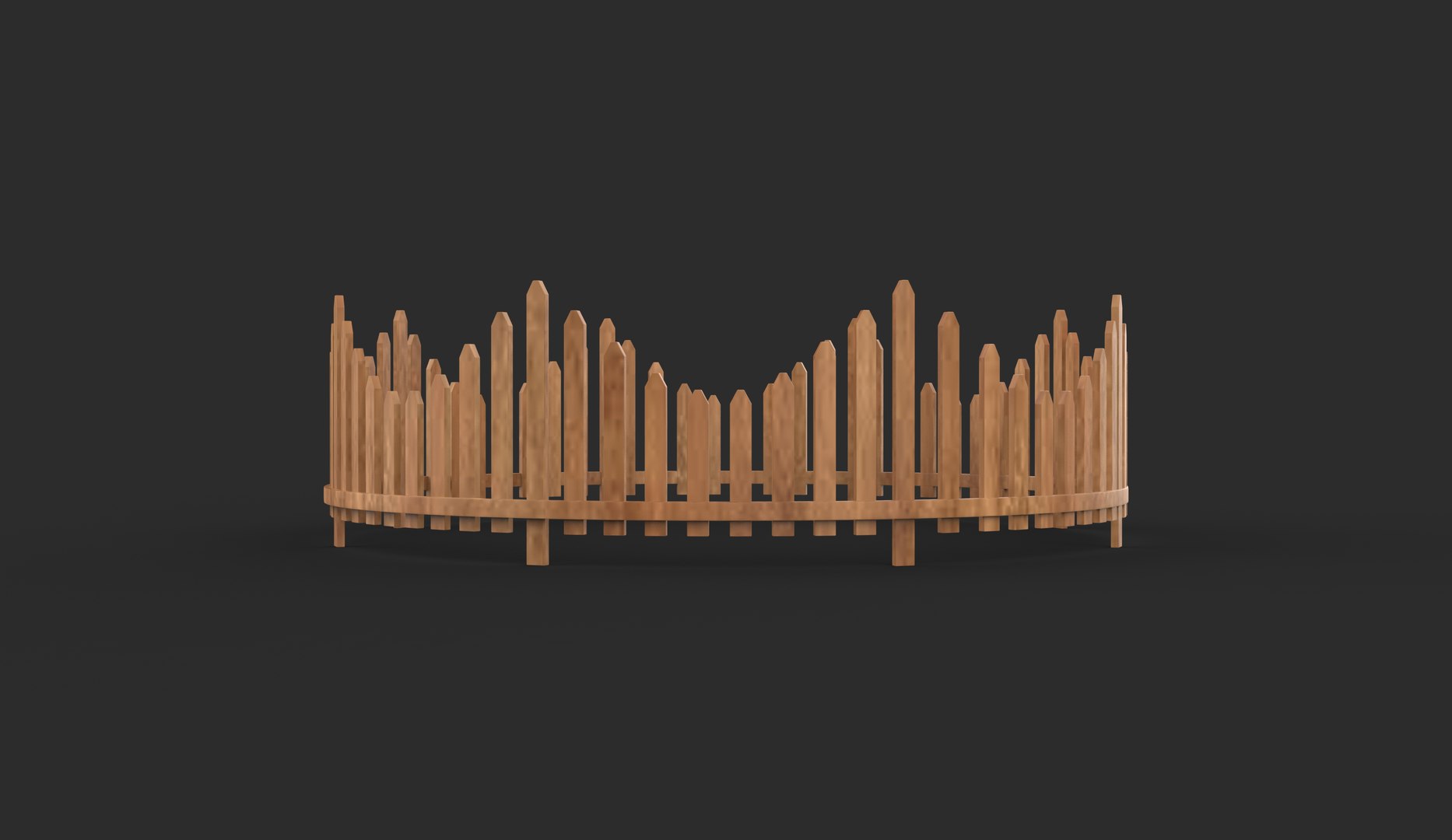 Flexible Picket Fence 3D Model 3D - TurboSquid 2520235