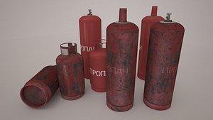 Free 3D Gas Cylinder Models - Available For Download On TurboSquid