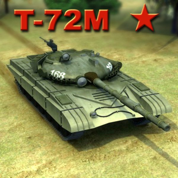 t-72m battle tank 3d obj