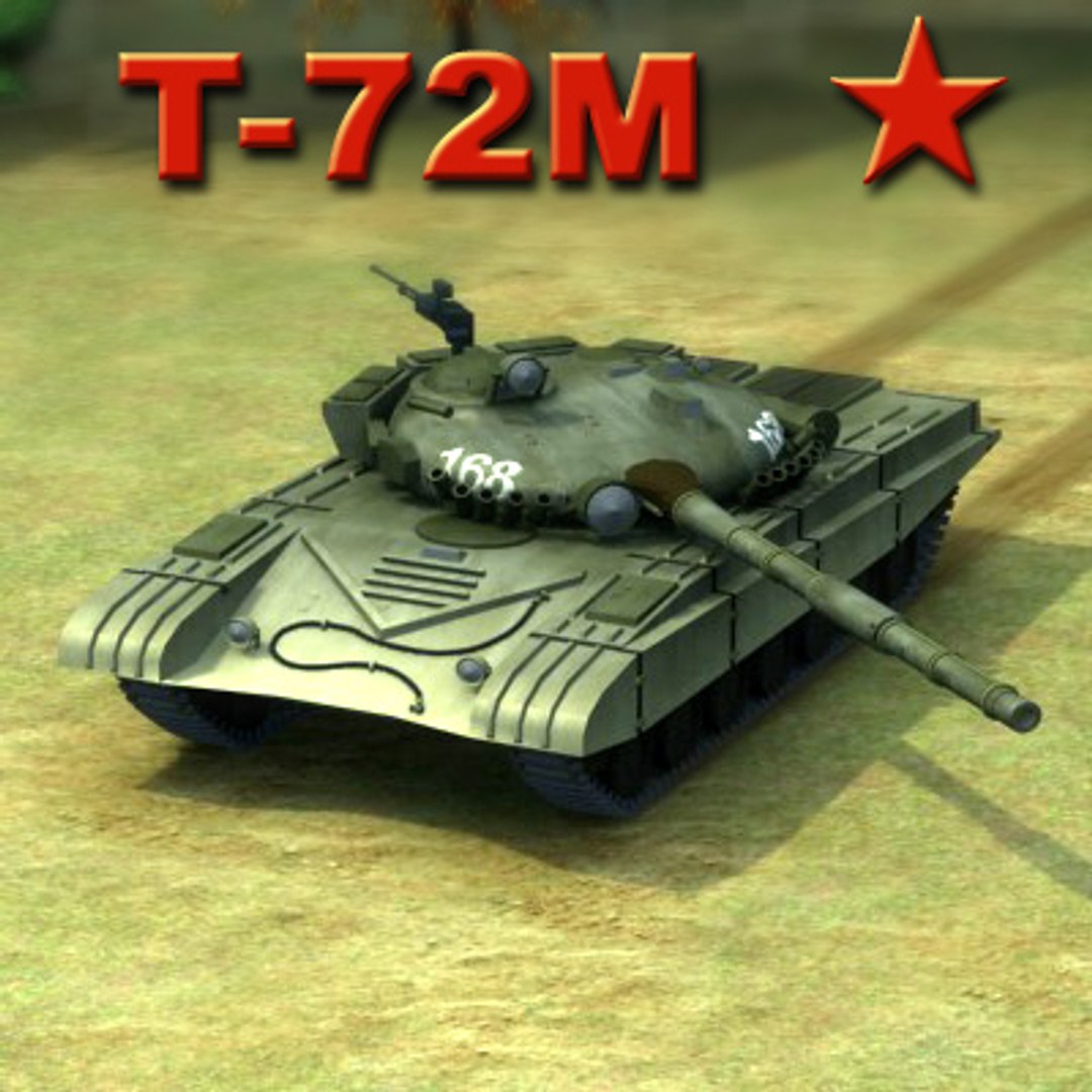 t-72m battle tank 3d obj