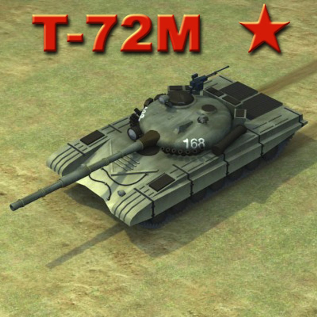t-72m battle tank 3d obj