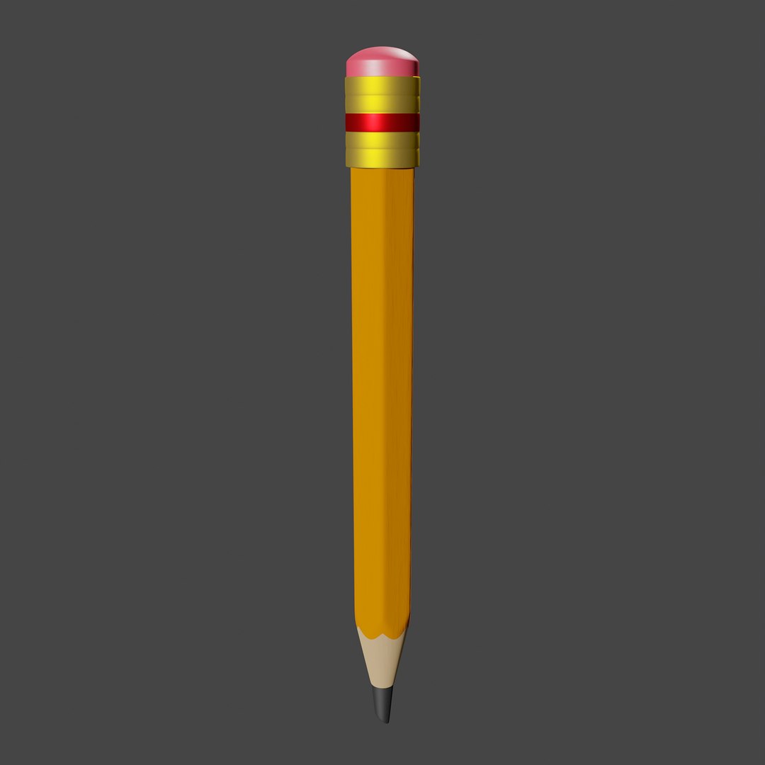 3D Pencil High Poly - TurboSquid 2065033