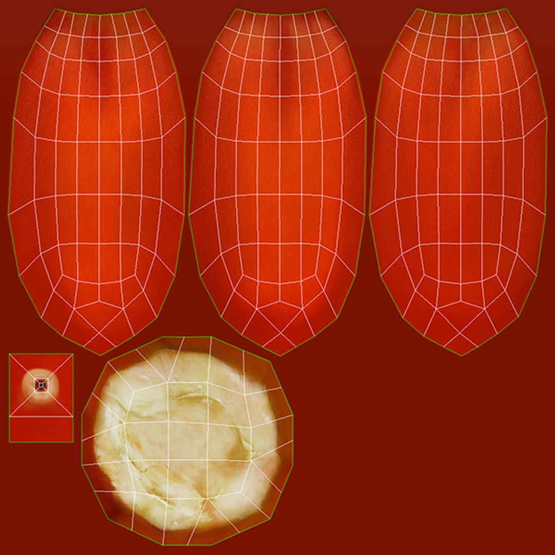 3D Model Photorealistic Red Bell Pepper - TurboSquid 1321931