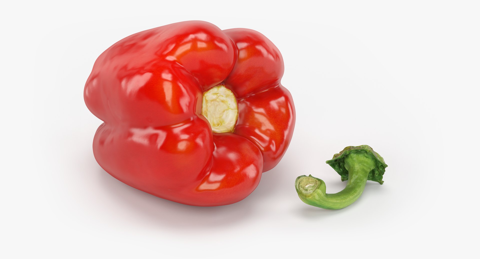 3D Model Photorealistic Red Bell Pepper - TurboSquid 1321931
