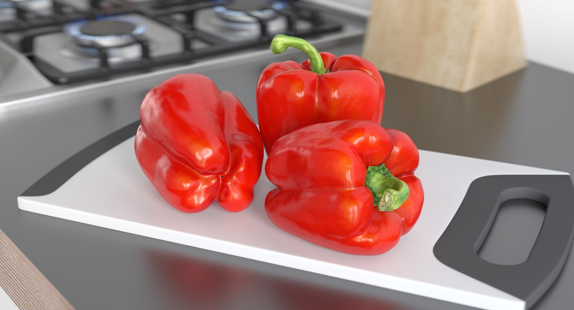 3D Model Photorealistic Red Bell Pepper - TurboSquid 1321931